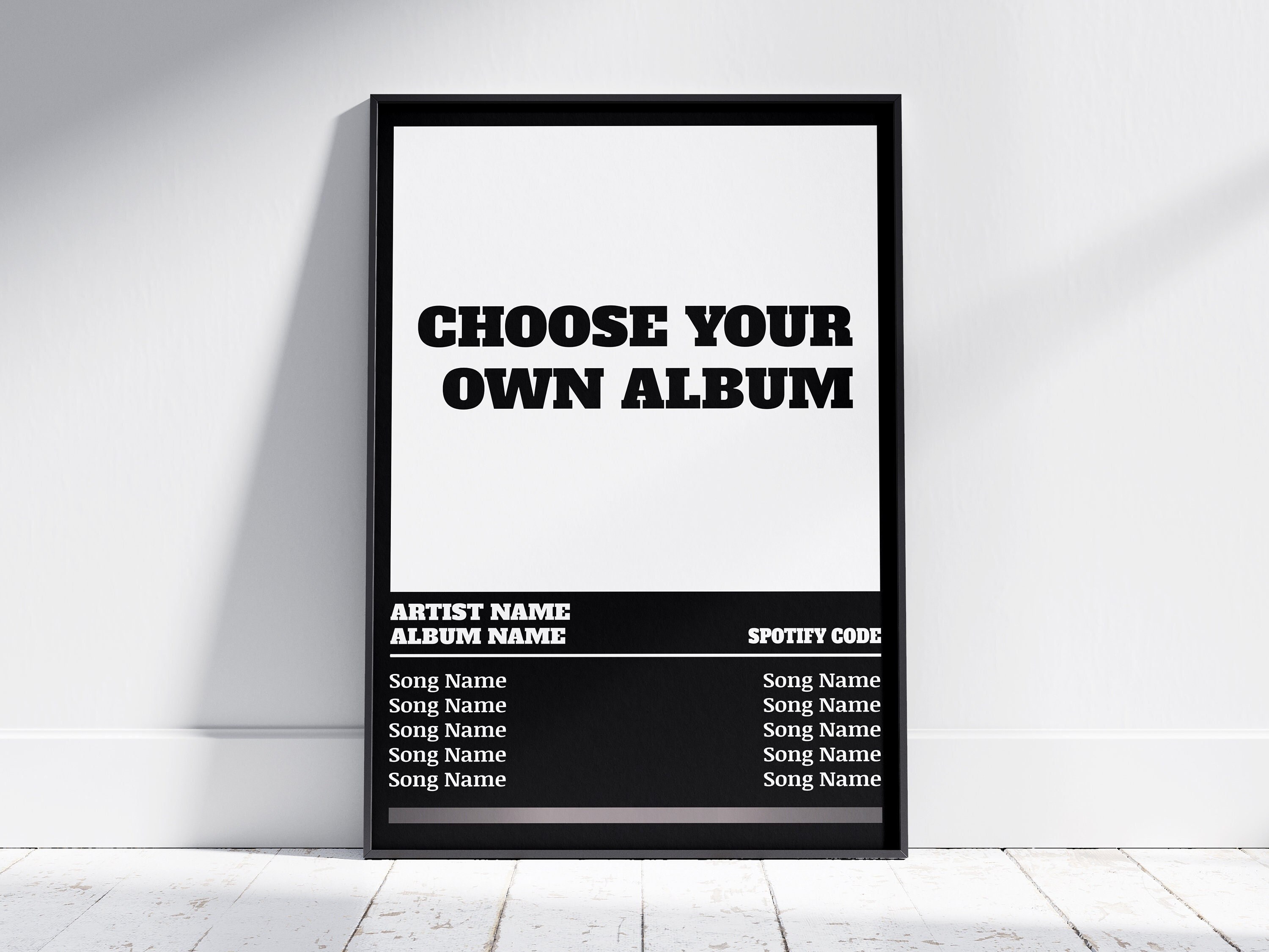 Choose Your Own Album Poster, Custom Album Poster, Music Gift Ideas ...
