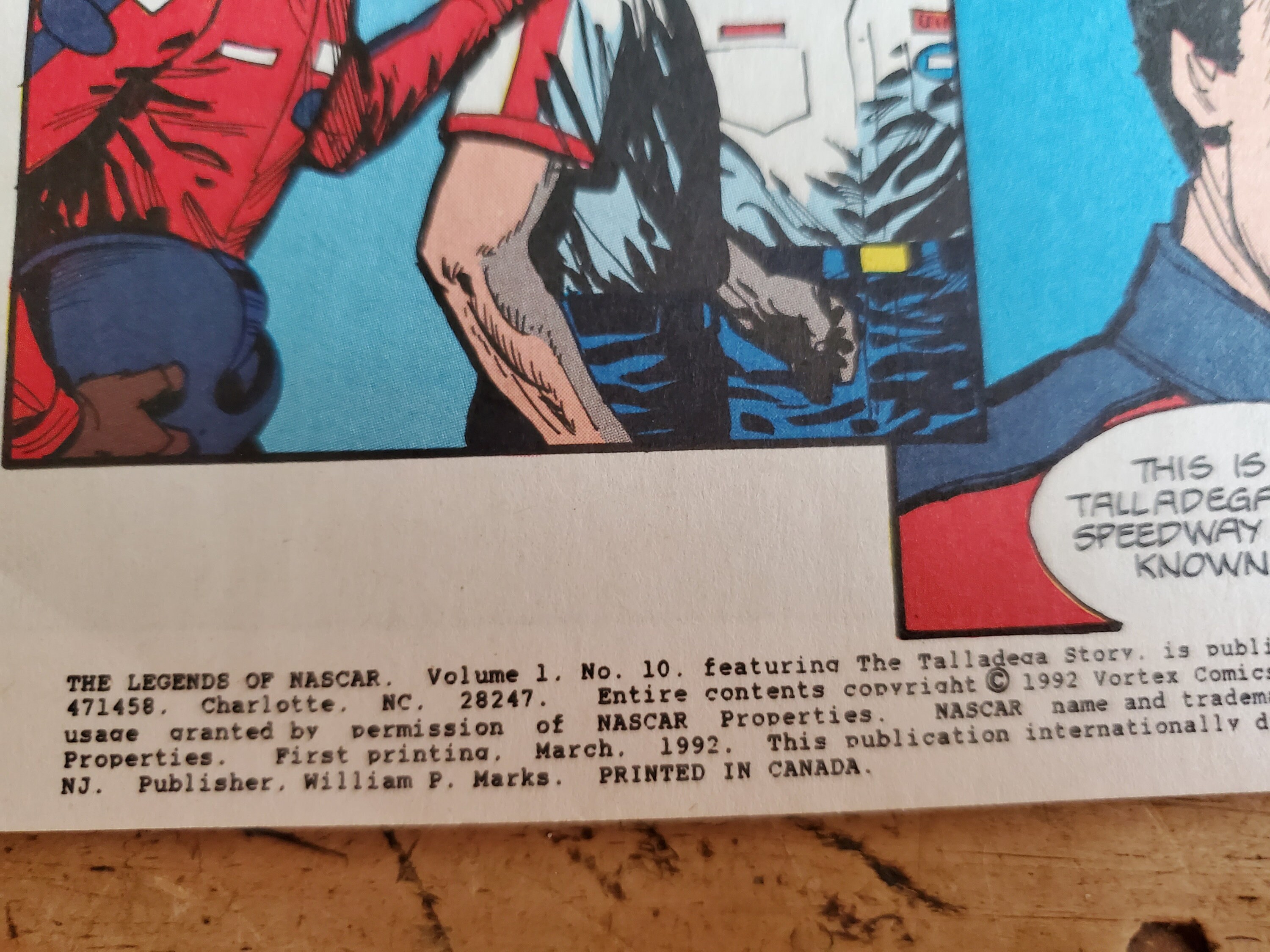 Vintage Vortex Comic the LEGENDS of NASCAR the TALLADEGA Story - Etsy