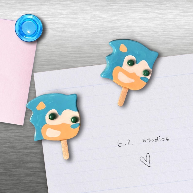 Handmade Hedgehog Popsicle Magnet: Funny Polymer Clay Fridge Decor - Etsy