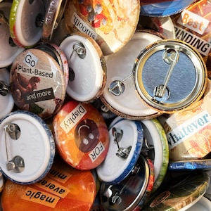 Collage Buttons 1 Inch Handmade Original Pinback Buttons - Etsy