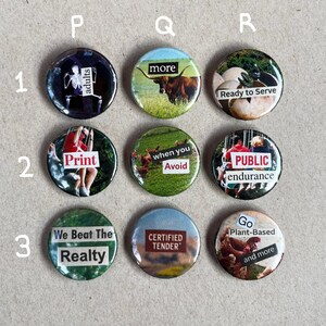 Collage Buttons 1 Inch Handmade Original Pinback Buttons - Etsy
