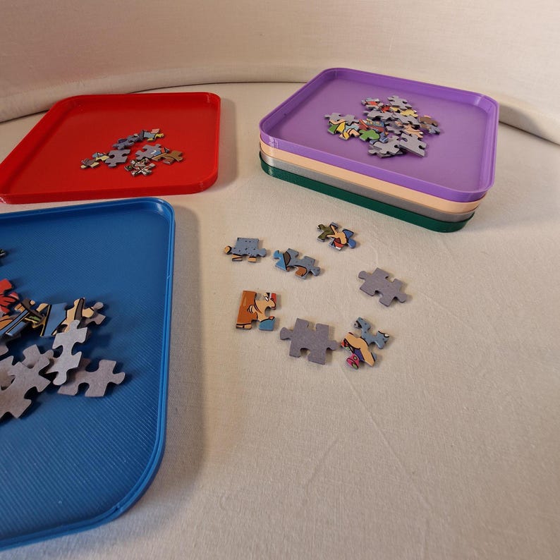 Stackable Puzzle Sorting Trays - 3D Printable STL Files - Etsy
