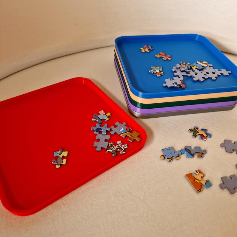 Stackable Puzzle Sorting Trays - 3D Printable STL Files - Etsy
