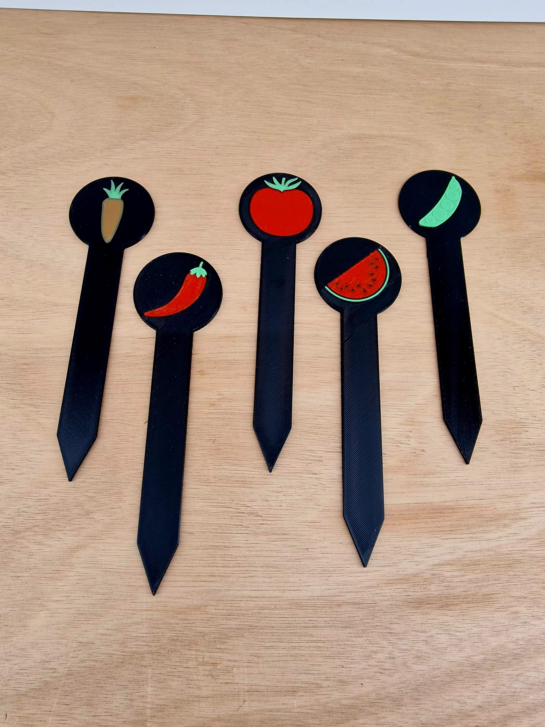 3D Printed Plant Labels - Garden Markers for Vegetables & Fruits - Etsy