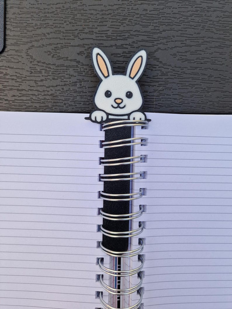 3D Printable Rabbit Bookmark: Multi-color Bunny Design (STL/3MF Digital ...