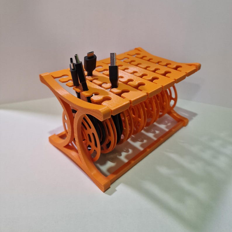 3D Printable USB Cable Organizer: Desk Wire Management Tool (STL ...
