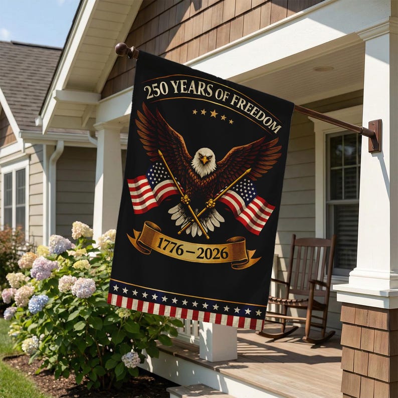 USA 250th Birthday Eagle Freedom Flag, 250 Years America 250th ...