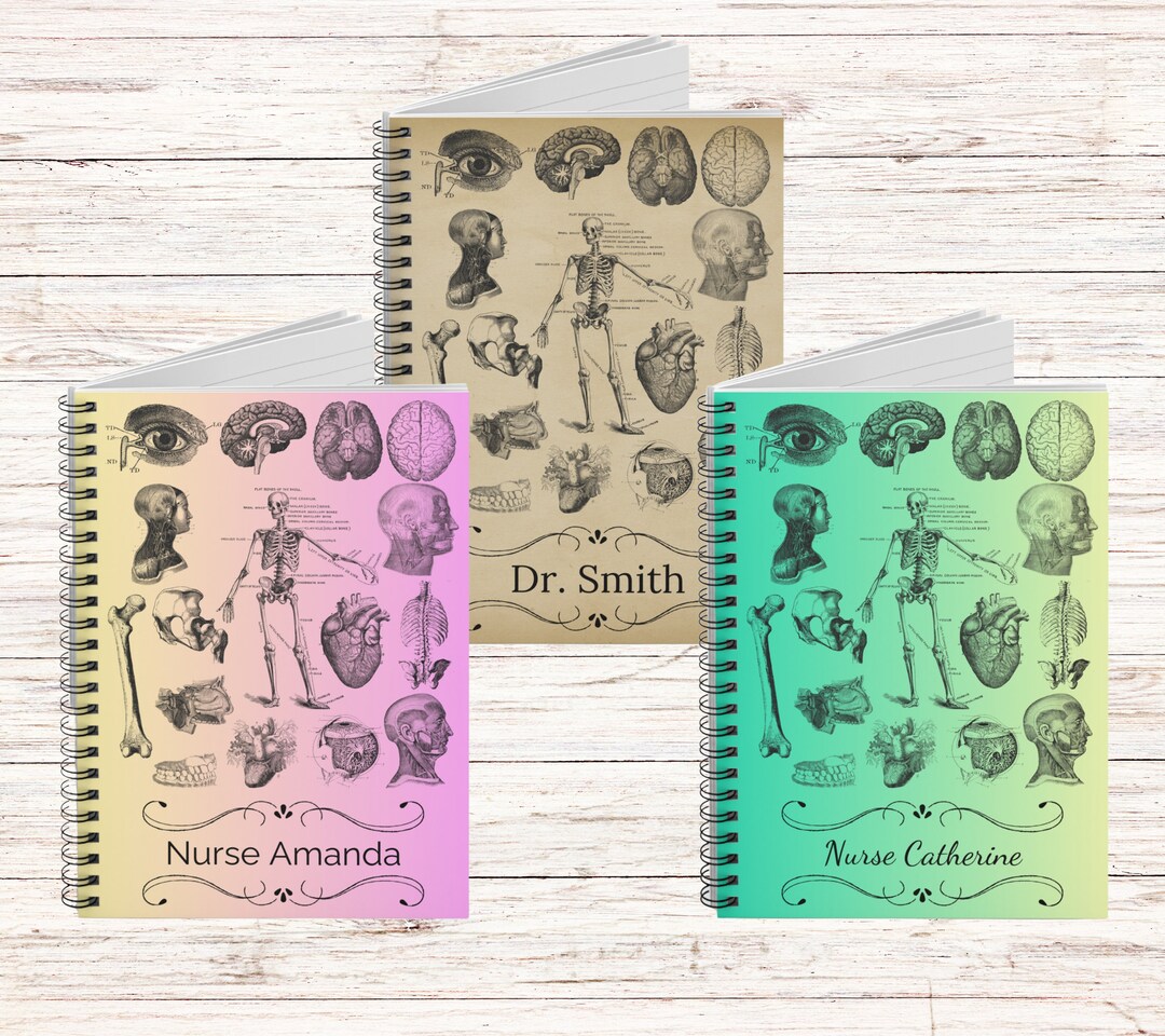 Custom Anatomy Notebooks for Doctors and Nurses Medical Sketch Journal ...