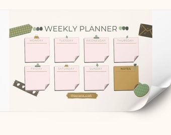 Weekly Planner Printable to Do List Minimalist Printable PDF Simple ...