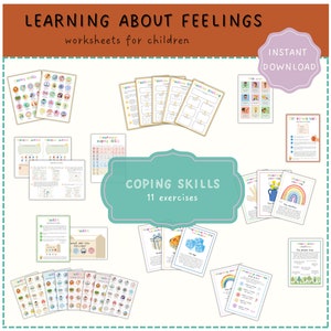 Worksheets About Emotions and Coping Skills for Children | Learning ...