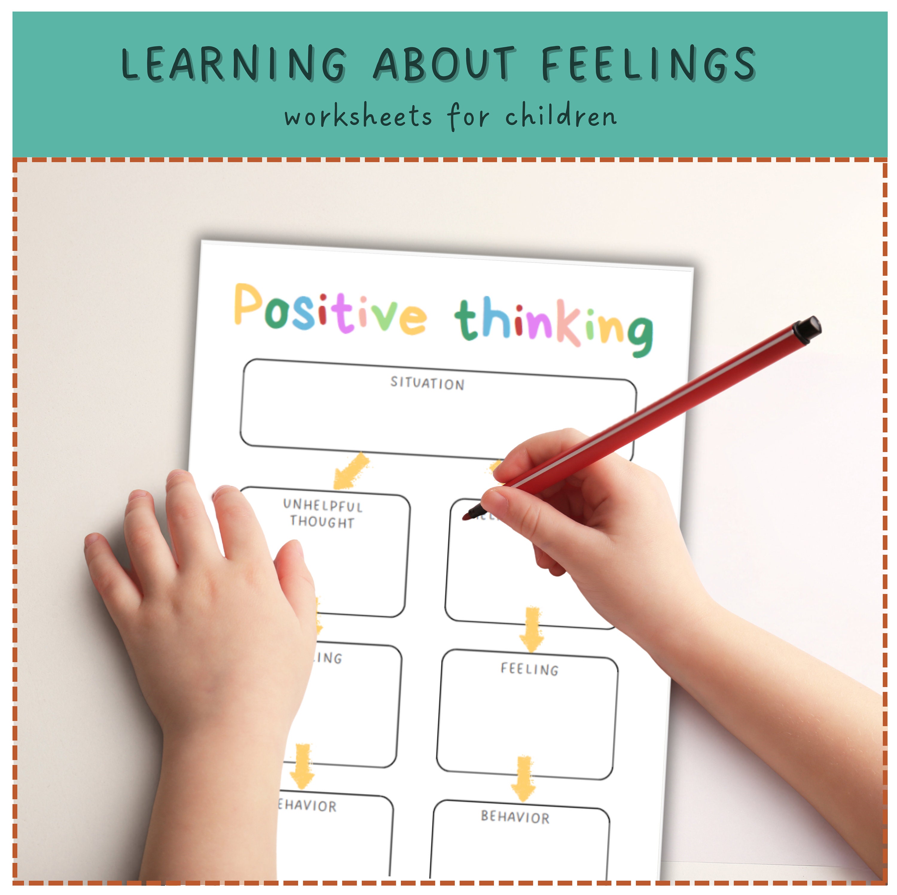 Worksheets About Coping Skills for Children | Learning About Feelings ...