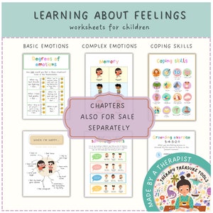 Worksheets About Emotions and Coping Skills for Children | Learning ...