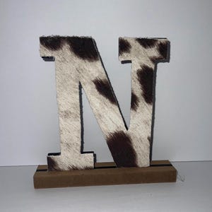 Cow Print Letters - Etsy
