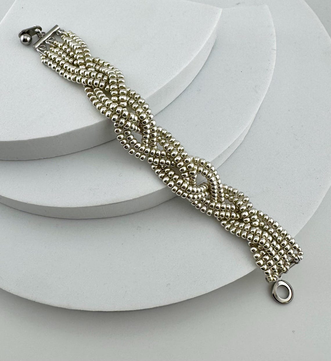Beaded Braid Jewelry Pattern: Beginner Square Stitch Tutorial (digital ...