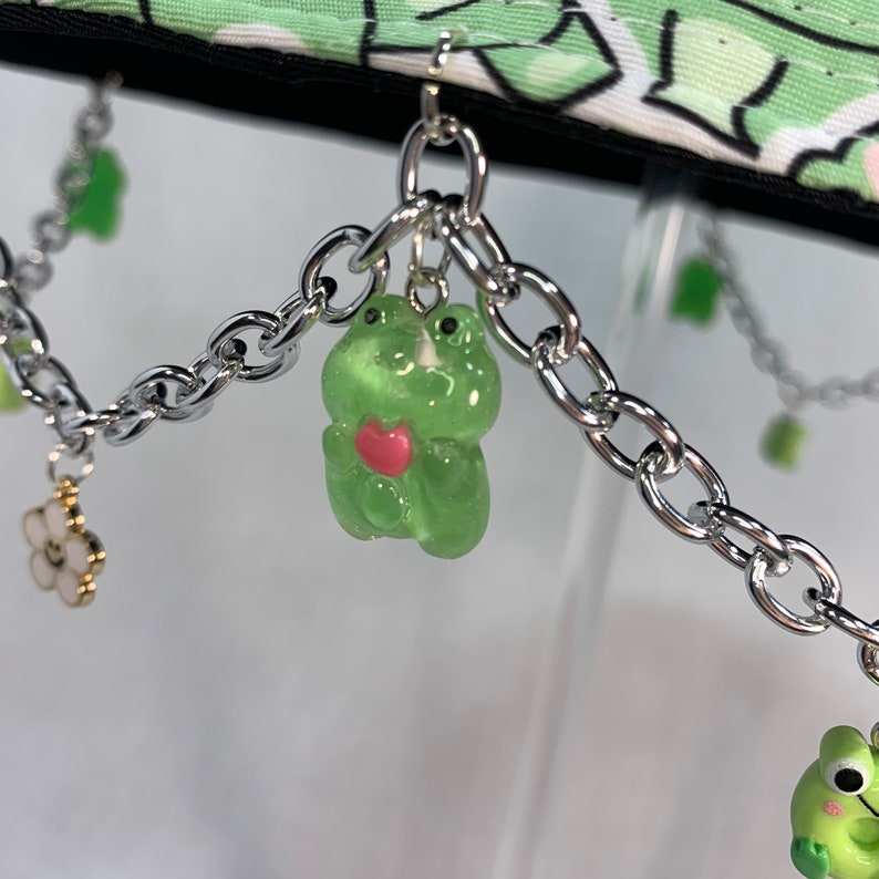 I Leaping Love Frogs! Kawaii Frog Charms and Chain Bucket Hat - Etsy