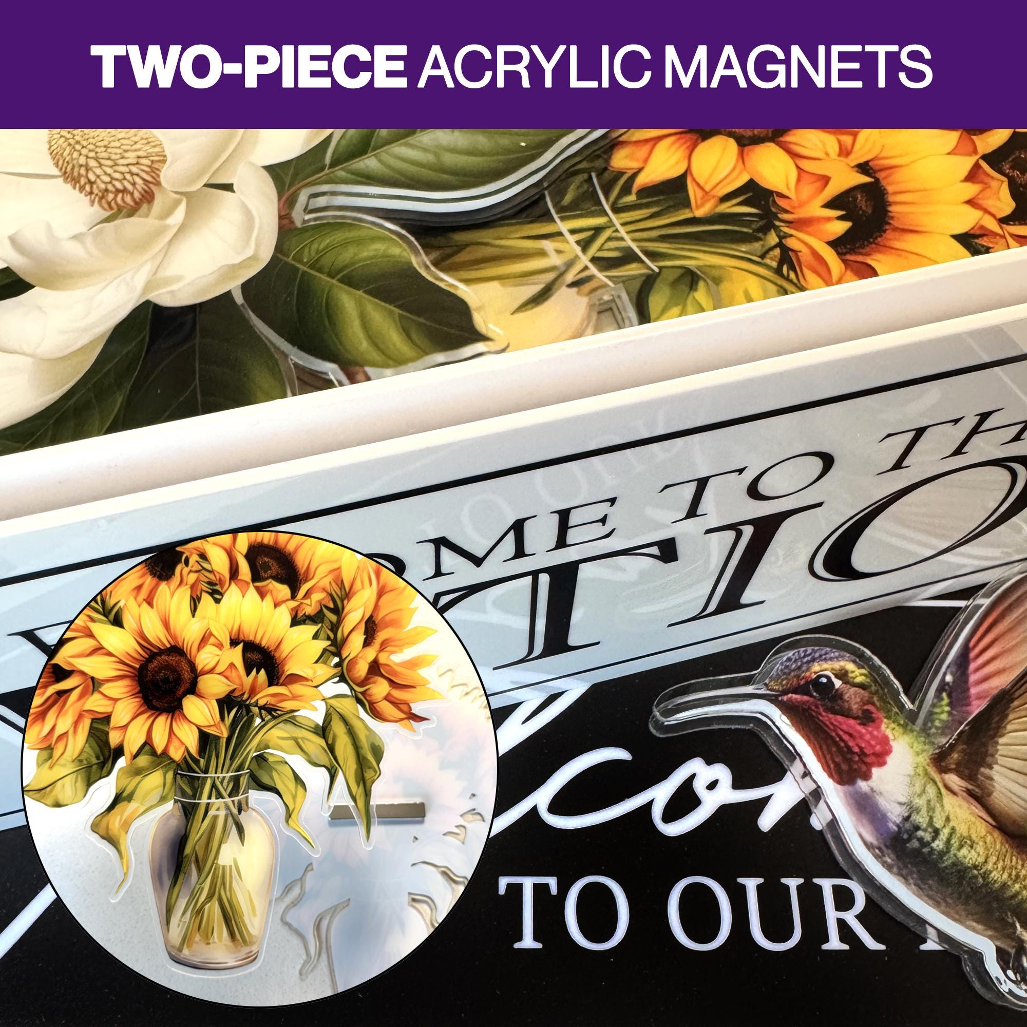 Acrylic Screen Door Magnets | Anti-collision Screen Door Decorations ...