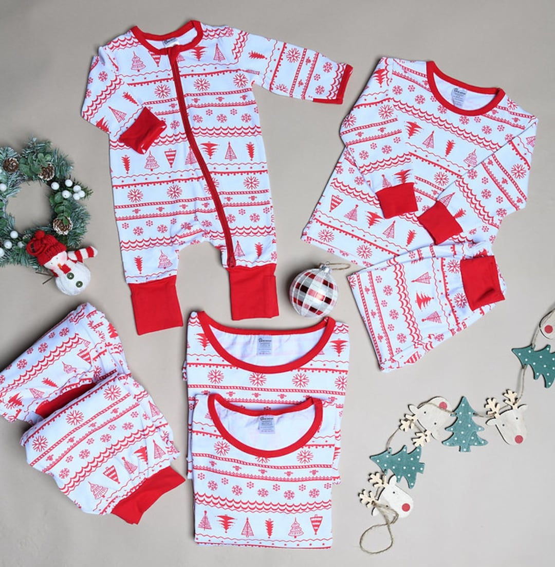Matching Family Christmas Pjs: Soft Cotton Holiday Pyjamas - Etsy