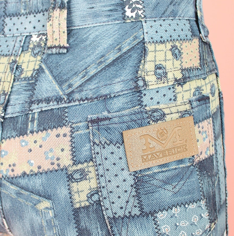 Vintage 70's Patchwork Bell Bottom Jeans by Maverick // - Etsy