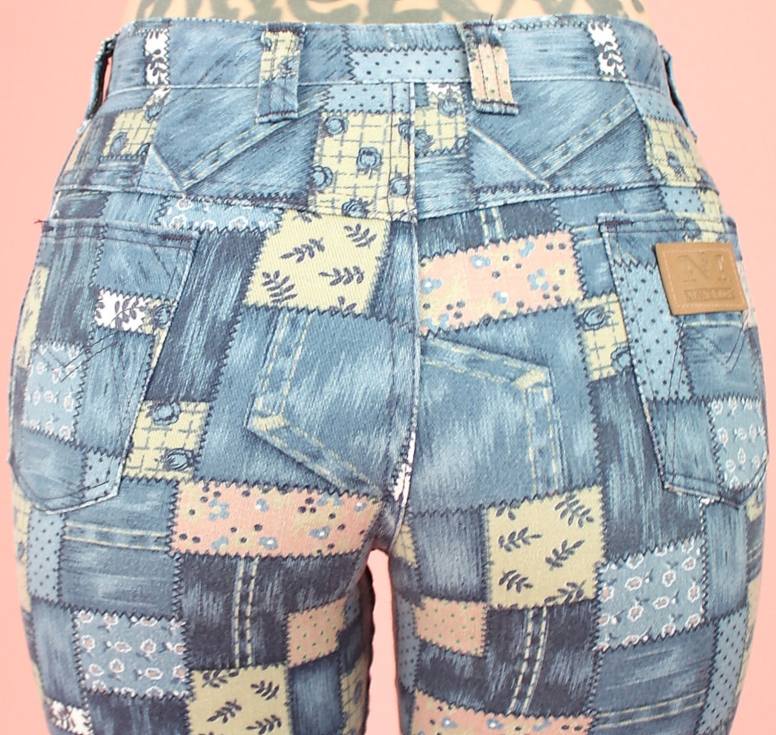 Vintage 70's Patchwork Bell Bottom Jeans by Maverick // - Etsy