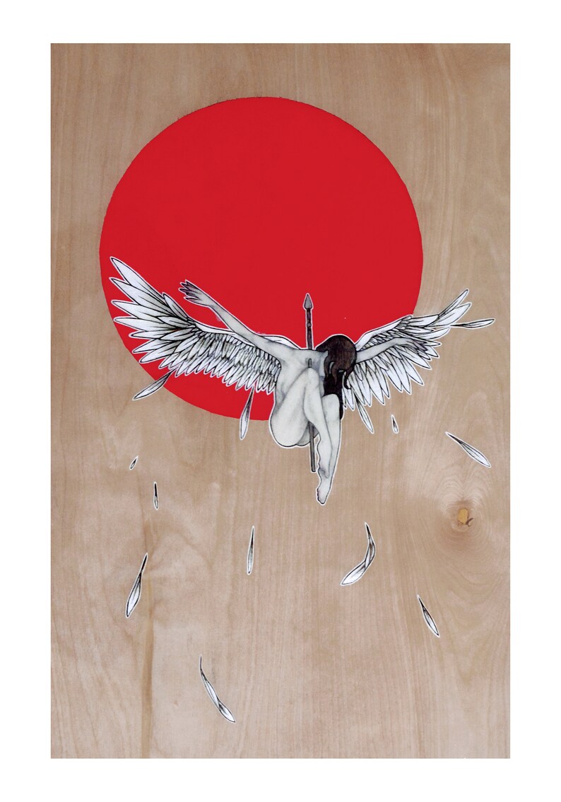 Icarus - 8.5x11 Hand Embellished Print - Limited Run - Etsy