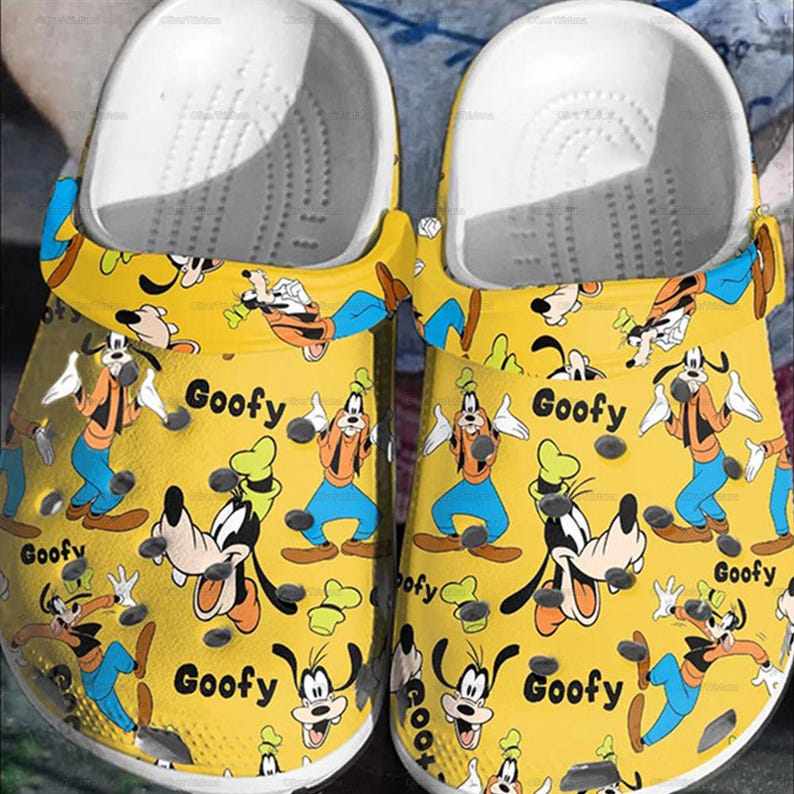 Goofy Dog Clogs, Disney Dog Clogs, Goofy Funny Cute Clogs, Women Men ...