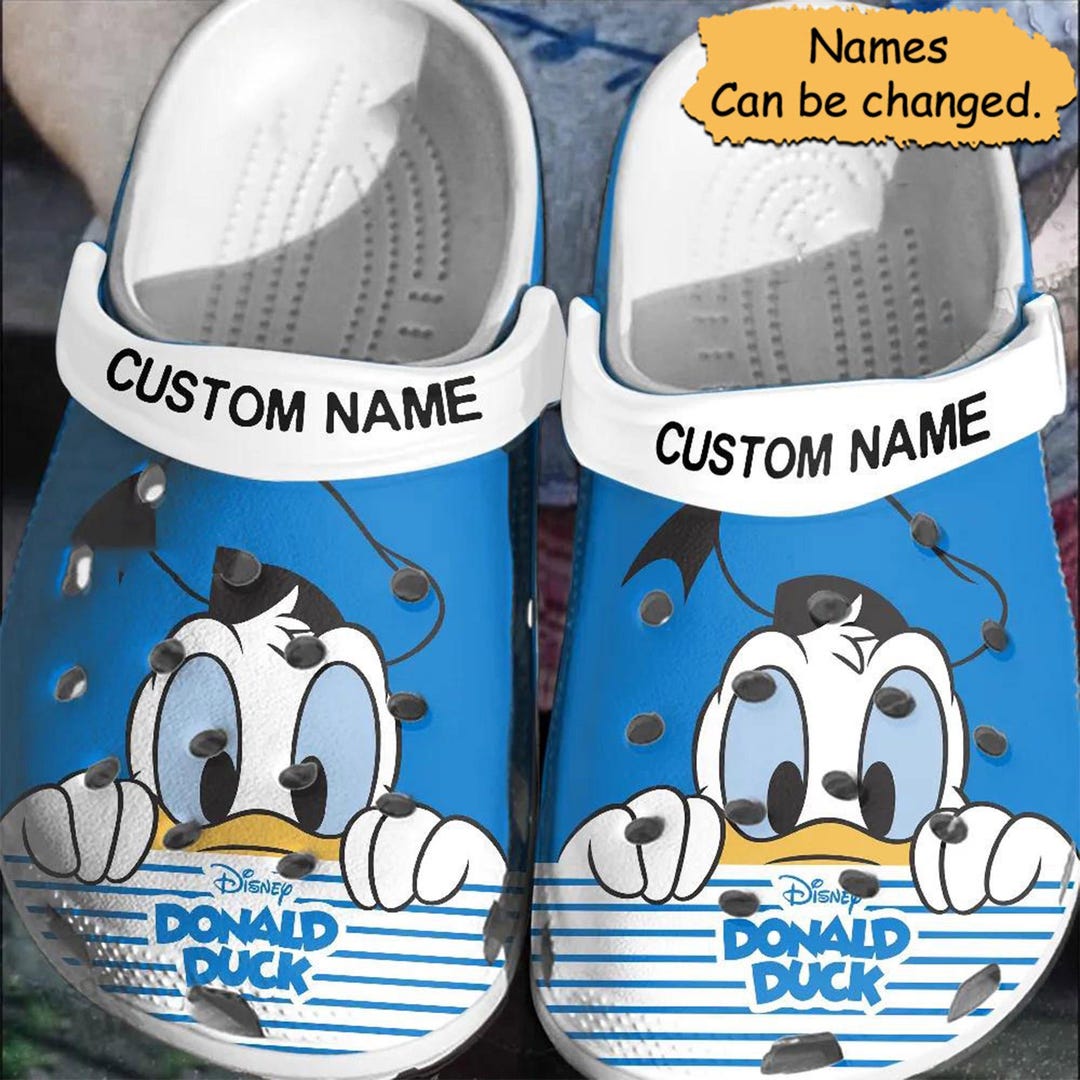 Disney Donald Clogs, Donald Duck Clogs, Donald Cute Clogs, Women Men ...