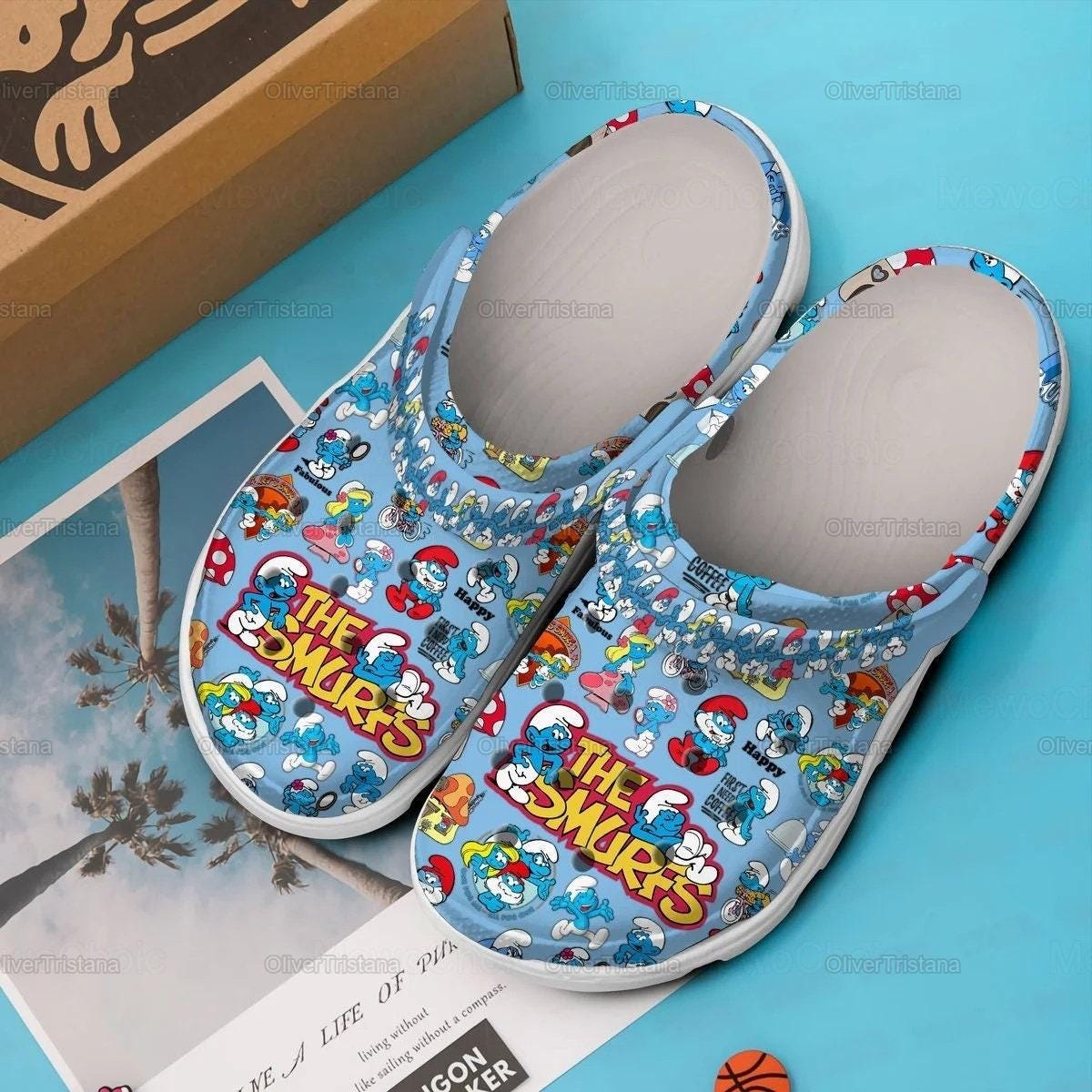 The Smurfs Clogs, the Smurfs Shoes, the Smurfs Custom Slipper, Animated ...