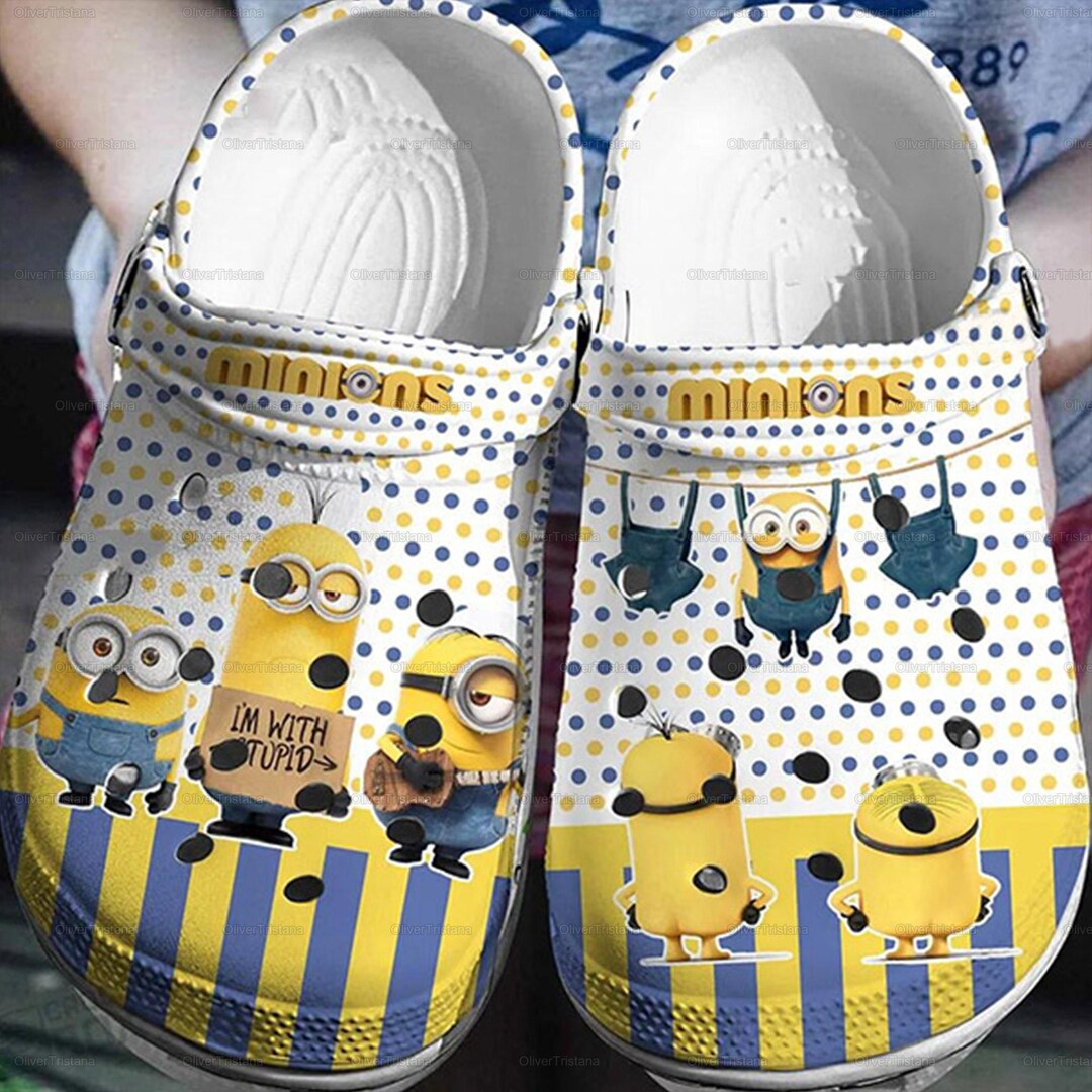 Minions Despicable Me Clogs, Minions Cute Stupid Clogs, Women Men Clogs ...