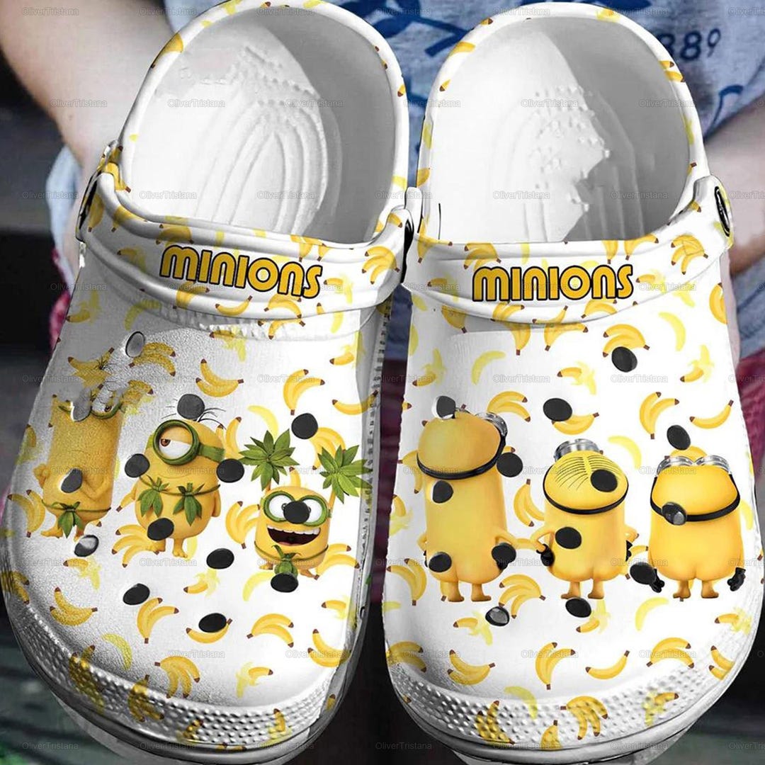 Minions Banana Clogs, Minions Funny Clogs, Women Men Clogs, Sandals ...