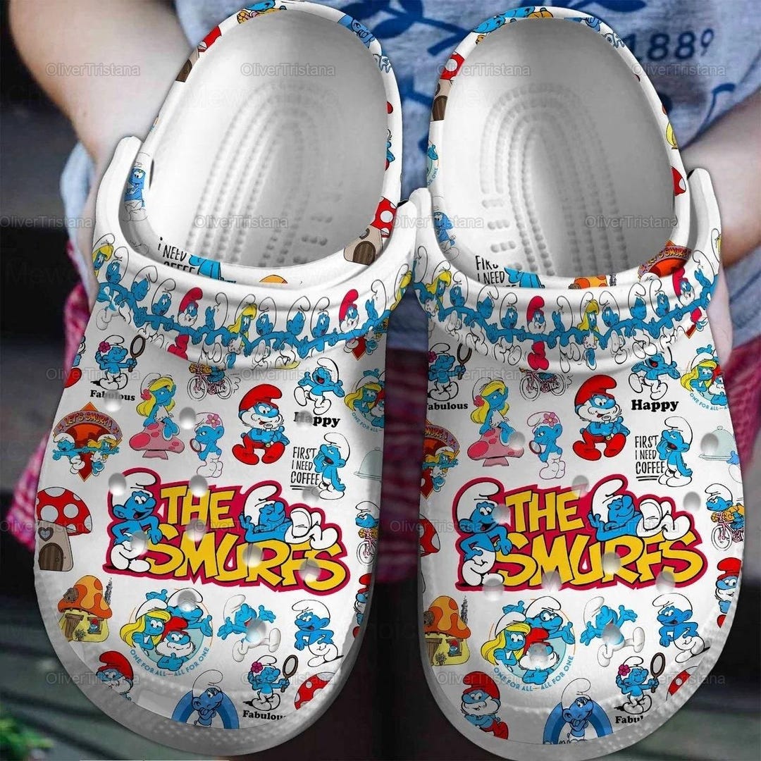 The Smurfs Clogs, the Smurfs Shoes, the Smurfs Custom Slipper, Animated ...