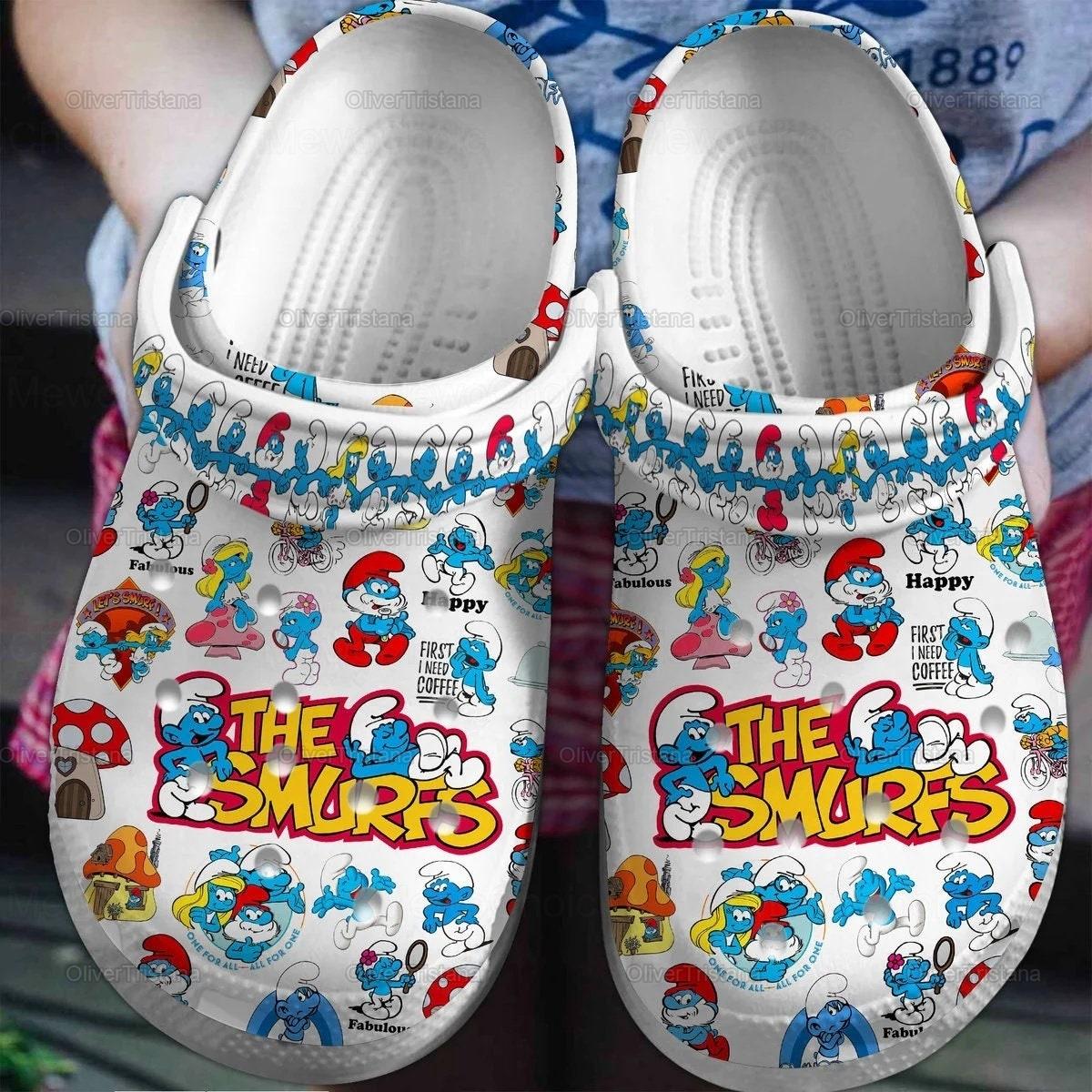 The Smurfs Clogs, the Smurfs Shoes, the Smurfs Custom Slipper, Animated ...