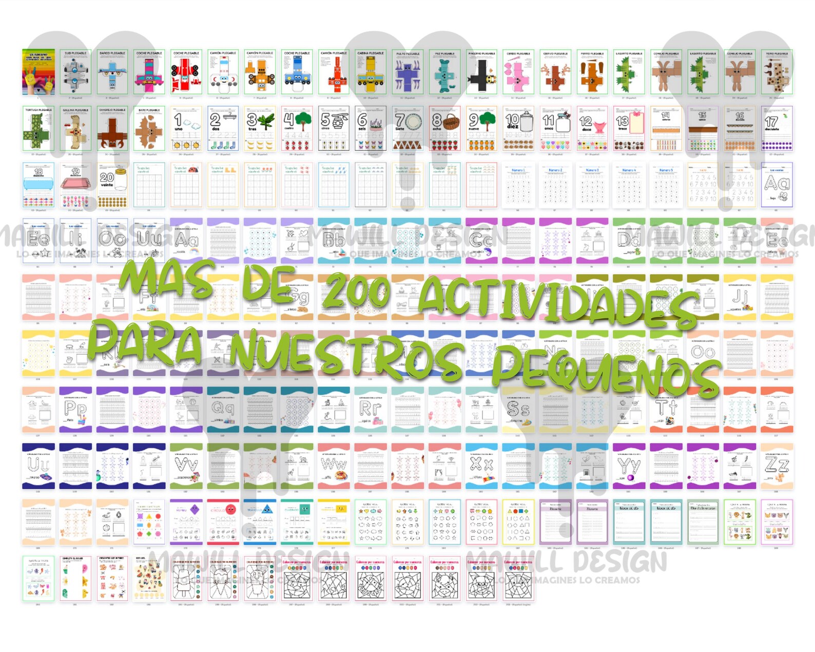 200 Kids Activities. Cutouts. Calligraphy. Memorization. Geometric ...