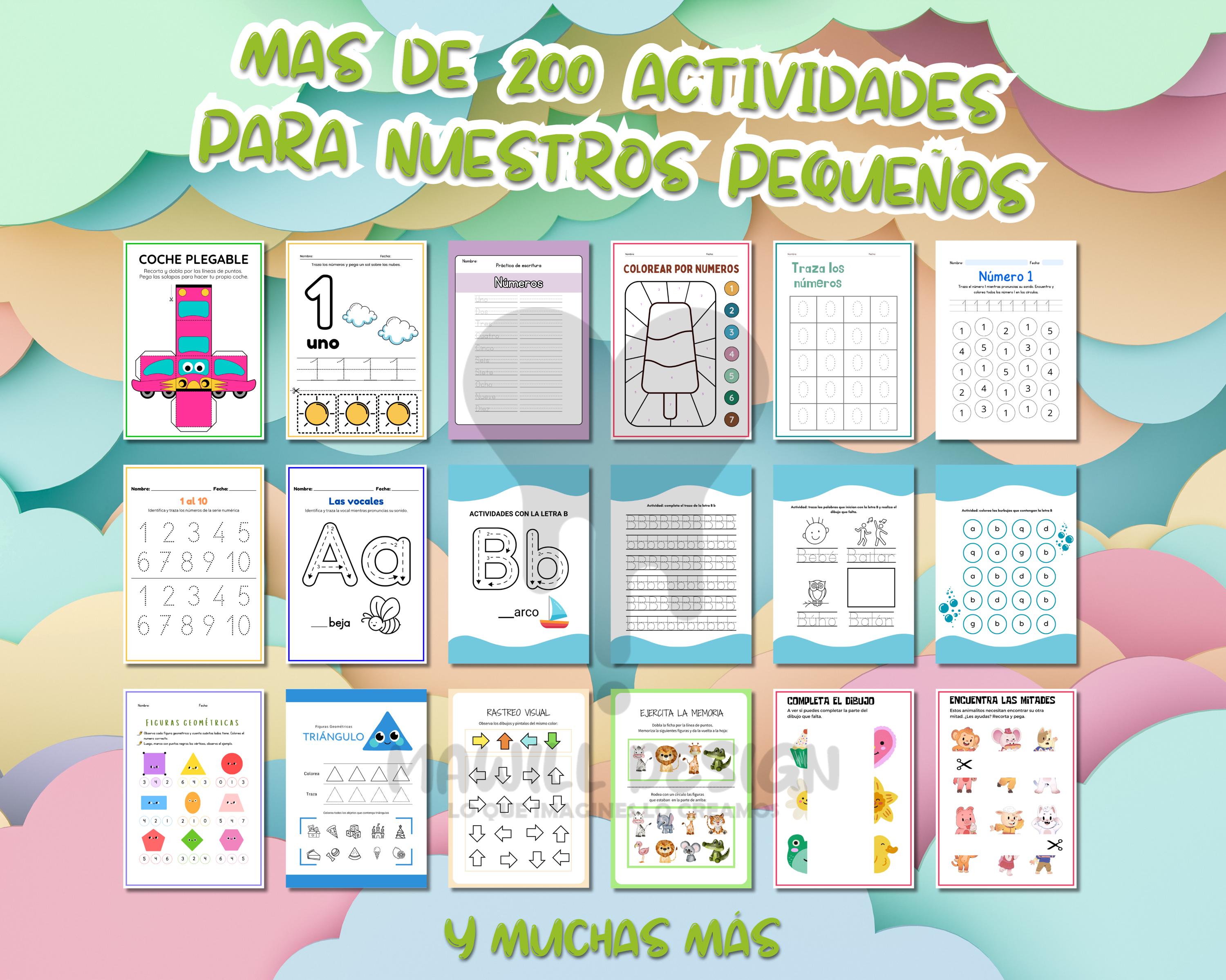 200 Kids Activities. Cutouts. Calligraphy. Memorization. Geometric ...