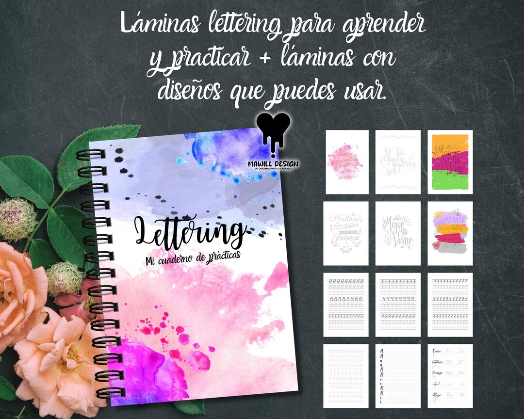 Practice Lettering With These 53-page Worksheets. Different Fonts ...