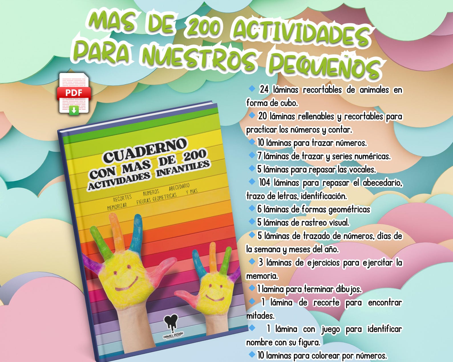200 Kids Activities. Cutouts. Calligraphy. Memorization. Geometric ...