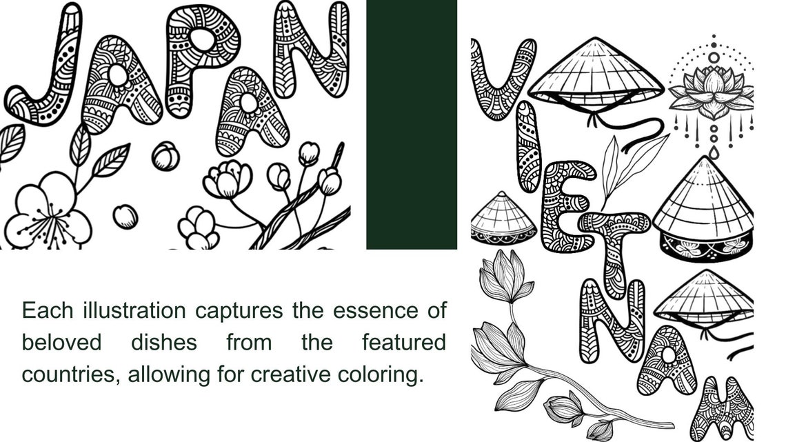 Food Coloring Book Bold & Easy/food Coloring Book Adults/adult Coloring ...