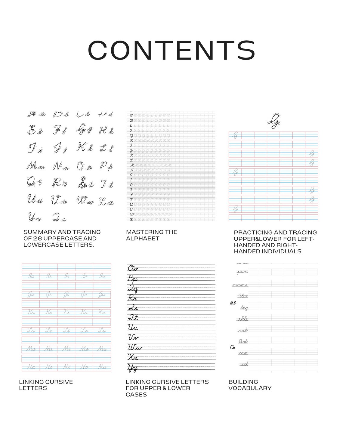 Cursive Handwriting Workbook for Teens & Adults / Left Handed ...