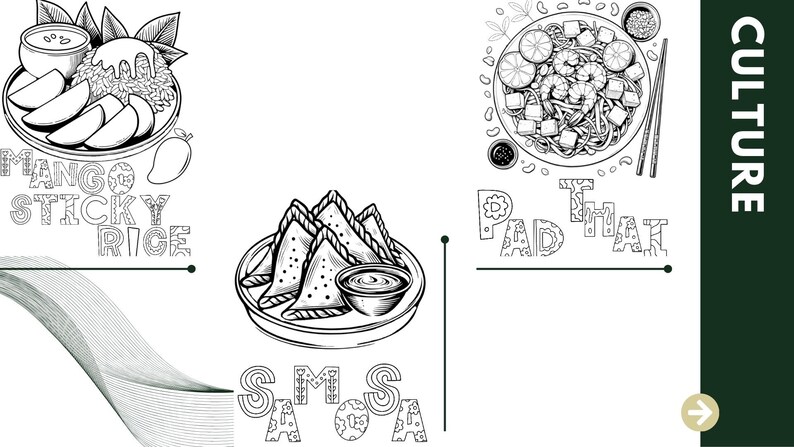 Food Coloring Book Bold & Easy/food Coloring Book Adults/adult Coloring ...