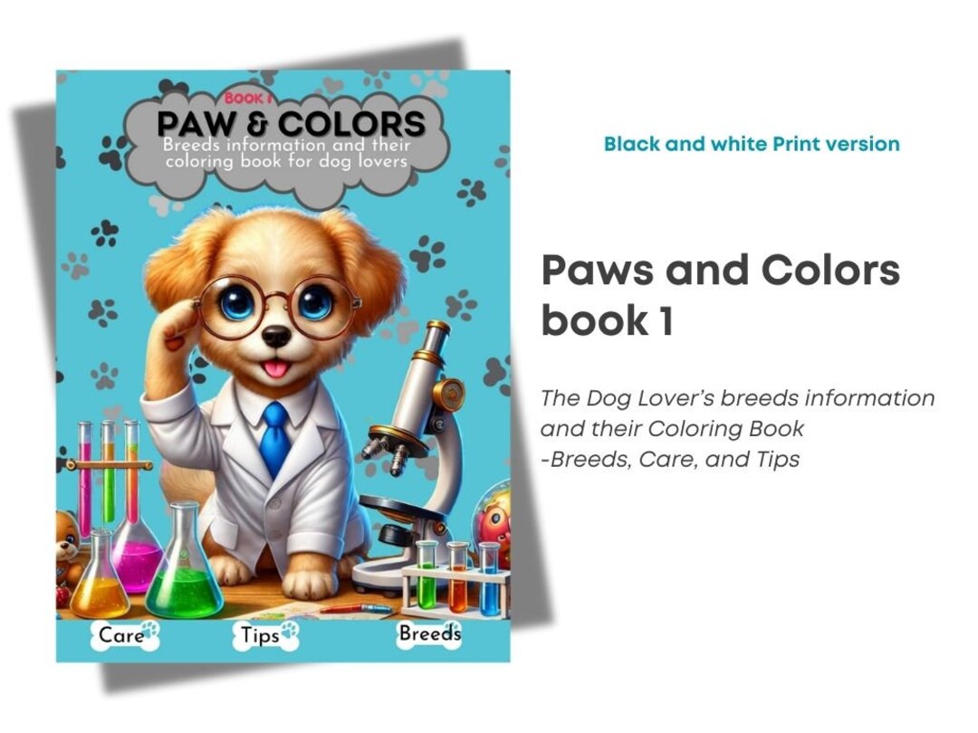 Paws & Colors Book/the Dog Lover’s Breeds Information and Their ...