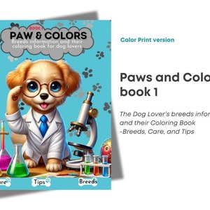 Paws & Colors Book/the Dog Lover’s Breeds Information and Their ...