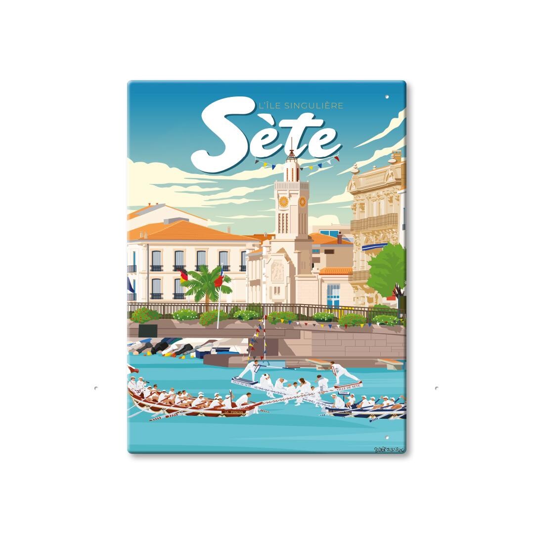 Vintage Metal Sign "sète" Metal Poster / Retro Metal Poster / Gift Idea ...