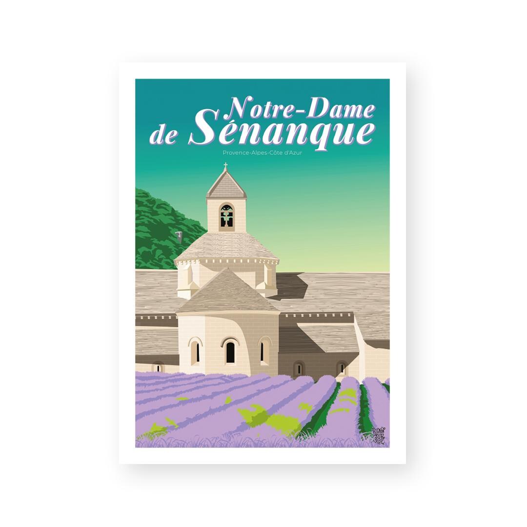 Poster "abbey of Our Lady of Sénanque" Provence-alpes-côte D'azur ...