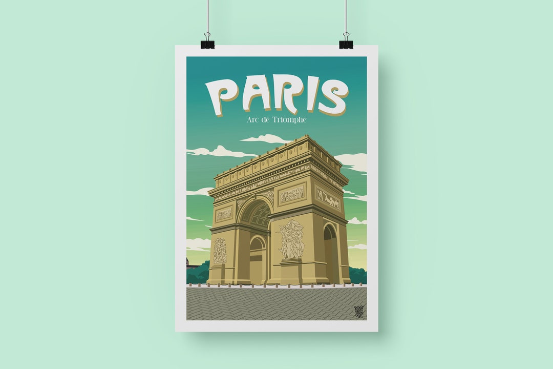 “arc De Triomphe” Poster Île-de-france - Etsy