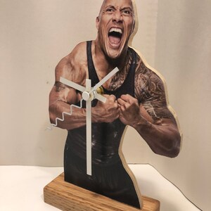 Dwayne Johnson “ the Rock” Clock - Etsy