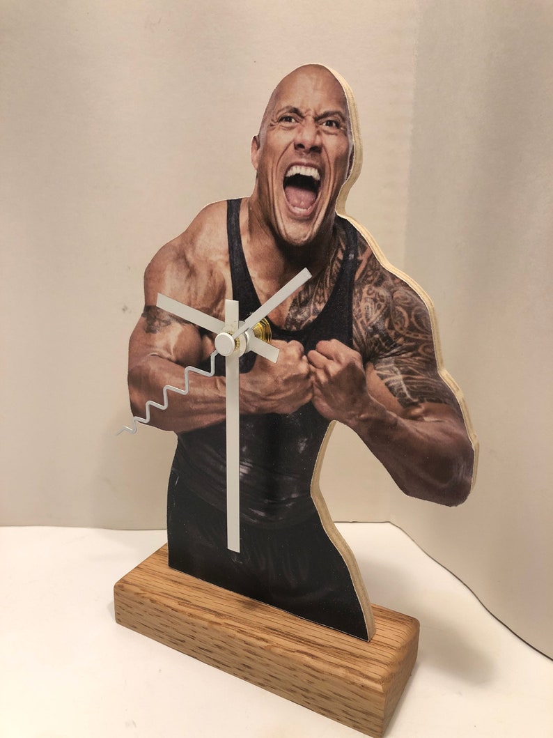 Dwayne Johnson the Rock Clock | Etsy