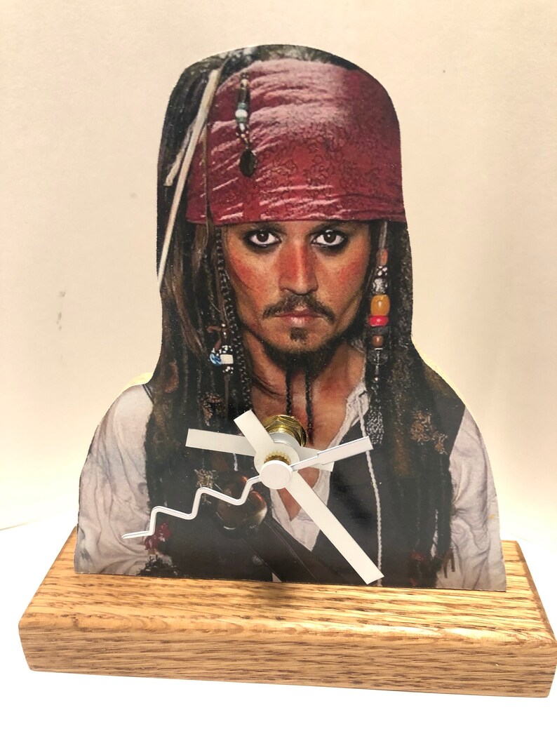 Johnny Depp Clock - Etsy