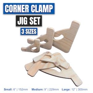 Corner Clamp Jig CNC Router and Laser Files, Cabinet Squares, Multiple Size Corner Clamp Jigs ...