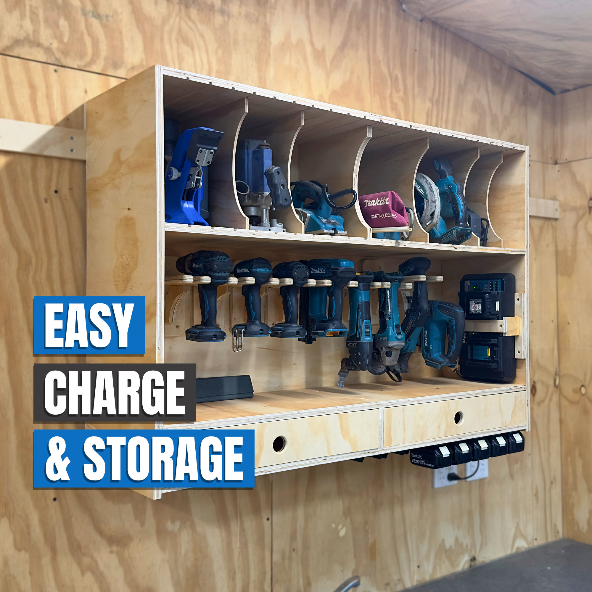 Drill Charging & Storage Station Easy One-day Build Digital Plans - Etsy