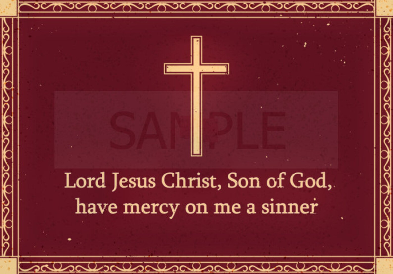 Jesus Prayer, Lord Jesus Christ, Son of God, Have Mercy on Me a Sinner ...