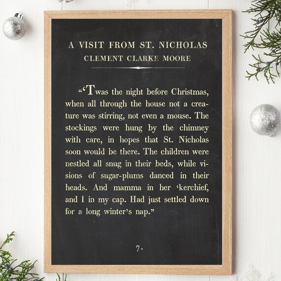 A visit from st nicholas poem foto - Blackdragontours.com